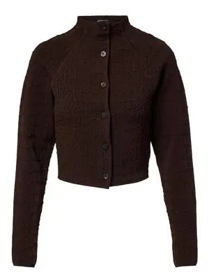 Jacquemus Cropped Cardigan - Brown