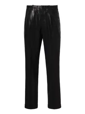 MAISON MARGIELA Virgin Wool Straight Pants - Black