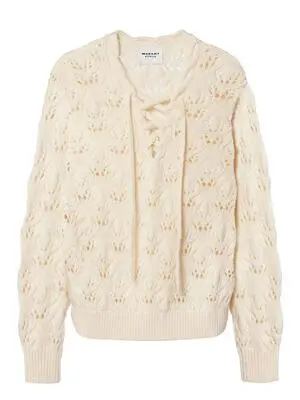 MARANT ETOILE Wendy Wool-blend Sweater - White