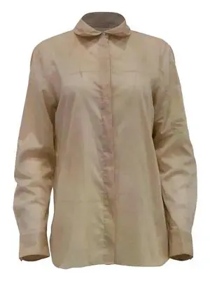 Theory Hidden-buttoned Shirt - Neutrals