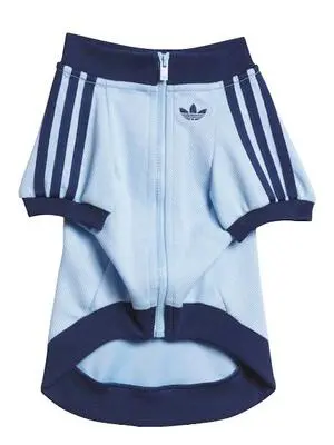 Adidas Classic Knit Zipper Jacket - Powder Blue/dark Indigo