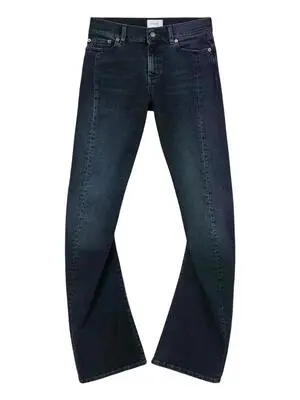 HAIKURE Gery Five-pocket Flare Leg Jeans - Blue