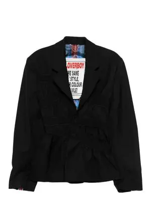 CHARLES JEFFREY Taped Up Blazer - Black