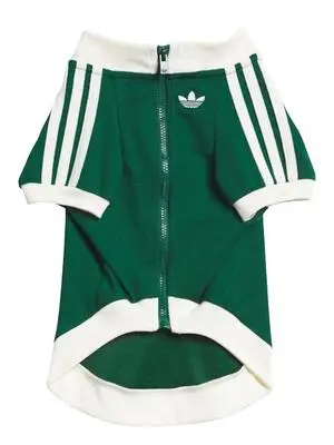 Adidas Pet Classic Knit Zipper Jacket - Forest Green/cream