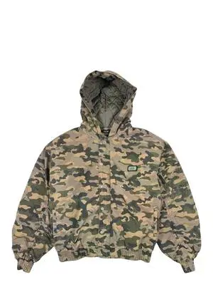 Ksubi Hooded Camouflage Jacket - Brown