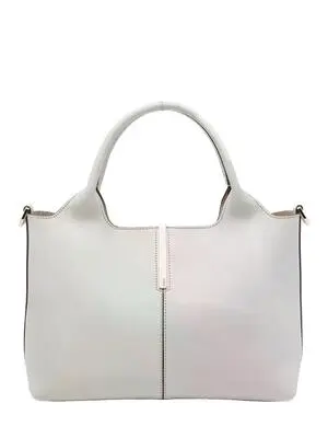 TOD'S Leather Shopping Bag With Adaptable Strap