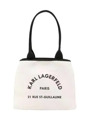 Karl Lagerfeld Logo-print Tote Bag - Neutrals