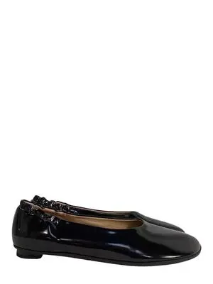 Bottega Veneta Polished-effect Ballerina Shoes - Black