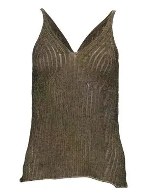 Chloé Knitted Tank Top - Brown