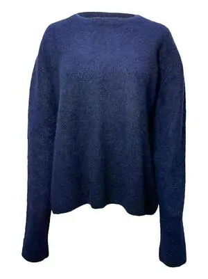 THE ROW Gouli Crew-neck Ribbed Jumper - Blue
