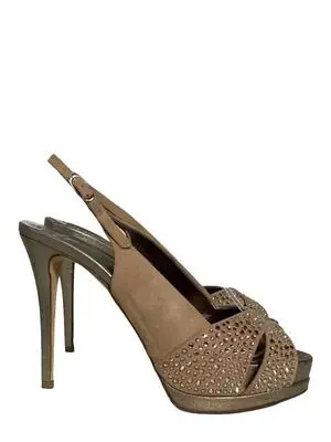 GIUSEPPE ZANOTTI Giuseppe Zanotti Vintage Crystal-Embellished Slingback Pumps