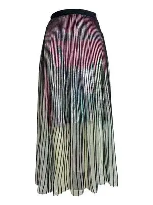 Balenciaga Pleated Midi Skirt - Black