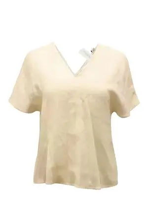 Vince Dolman Sleeve V-neck Blouse - Neutrals