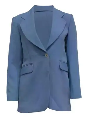 Sandro Tailored Buttoned Blazer - Blue