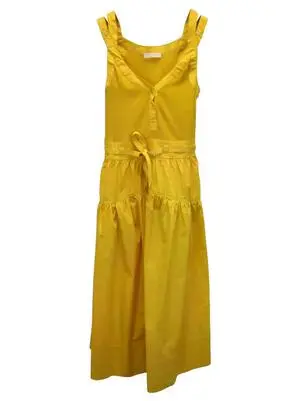 ULLA JOHNSON Lilith Belted Midi Dress