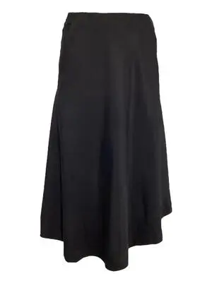 Theory Asymmetric Midi Skirt - Black