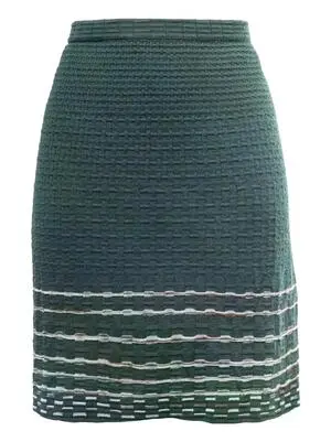 Missoni Stripe-detail Mini Skirt - Green