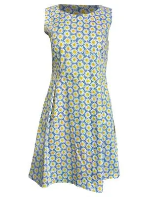 Moschino Floral A-line Dress - Blue