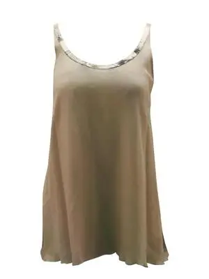 Alice + Olivia Neckline Tank Top - Neutrals