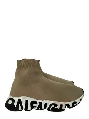Balenciaga Speed Logo-detail Sneakers - Brown