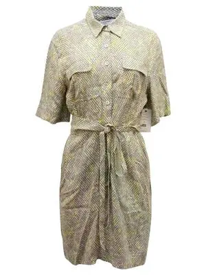 Equipment Snake-print Shirt Dress - Neutrals
