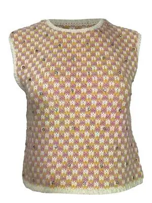 Maje Embellished Sleeveless Top - Pink