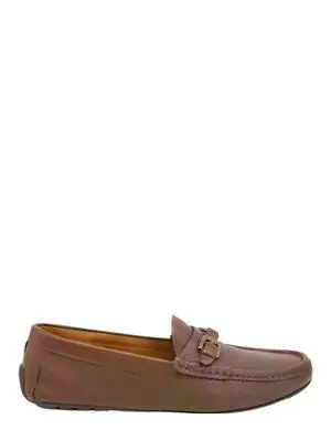 Polo Ralph Lauren Buckle Leather Loafers - Brown