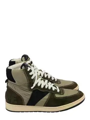 Rhude Rhecess Panelled High-top Sneakers - Green
