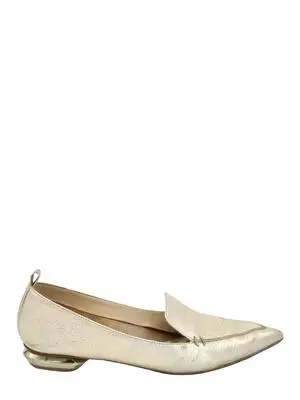 NICHOLAS KIRKWOOD Beya Pointed-toe Loafers - Gold