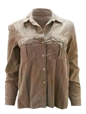 JAMES PERSE Button-down Pockets Shirt - Neutrals