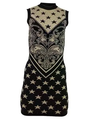 BALMAIN Balmain Star Motif Mini Dress
