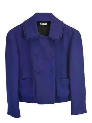 Miu Miu Double-breasted Jacket - Blue