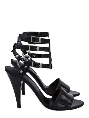 Saint Laurent Cage Strappy Sandals - Black