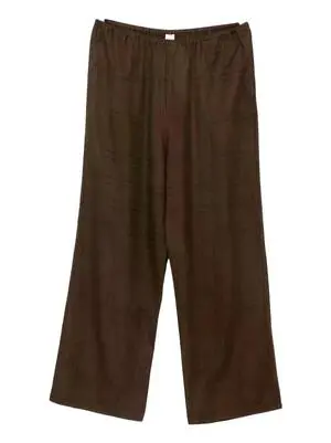 TOTEME Geometric Seam Trousers - Brown