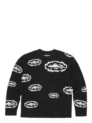CORTEIZ X Denim Tears Island Wreath Waffle Thermal - Black