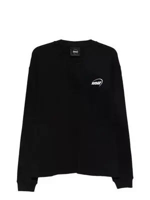 BOILER ROOM Ribbed Logo-print Sweatshirt - Black