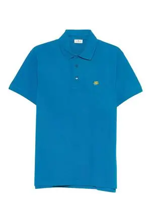 Etro Embroidered Polo Shirt - Blue