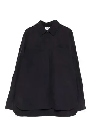 Max Mara Breast-Pocket Long-Sleeve Shirt Black