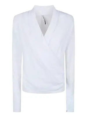 Liviana Conti V-neck Wrap Knitwear - White