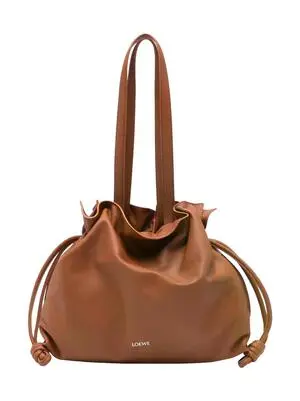 Loewe Flamenco Drawstring Shoulder Bag - Brown