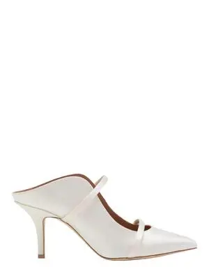 MALONE SOULIERS 70mm Maureen Mules - White