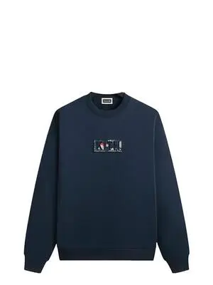 Kith X Columbia Patchwork Vintage Nelson Crewneck Sweatshirt - Nocturnal