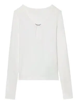 ZADIG&VOLTAIRE Long-Sleeved T-Shirt With Cut-Out Detail