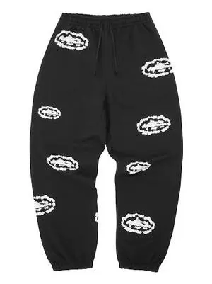 CORTEIZ X Denim Tears Island Wreath Sweatpant - Black