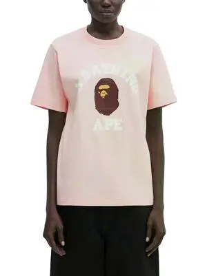 A BATHING APE Logo-print T-shirt - Pink