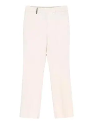 Peserico Split-hem Trousers - White