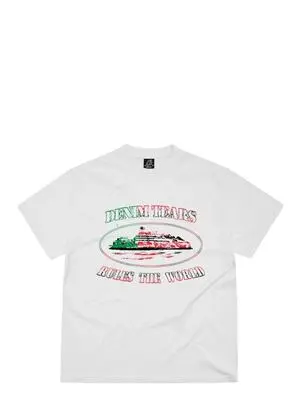 CORTEIZ X Denim Tears Cortears Og Alcatraz Tee Shirt - White