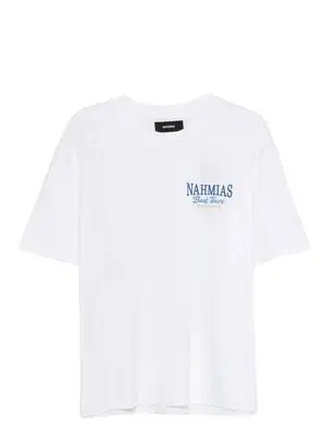 NAHMIAS Printed Crew-neck T-shirt - White