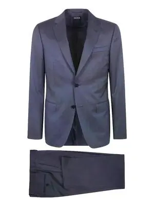 Zegna Button-fastening Suit Set - Grey
