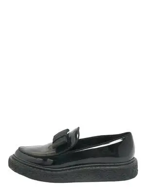 Saint Laurent Bow-detail Platform Loafers - Black